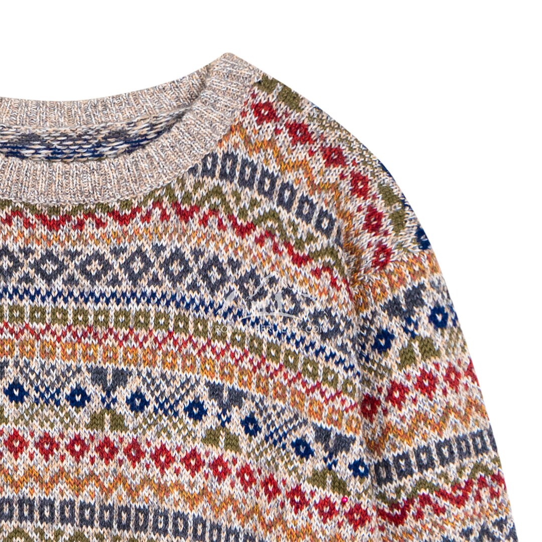 Multicolour Alpaca Men's Sweater Alpaca Luxury Sweater - Etsy