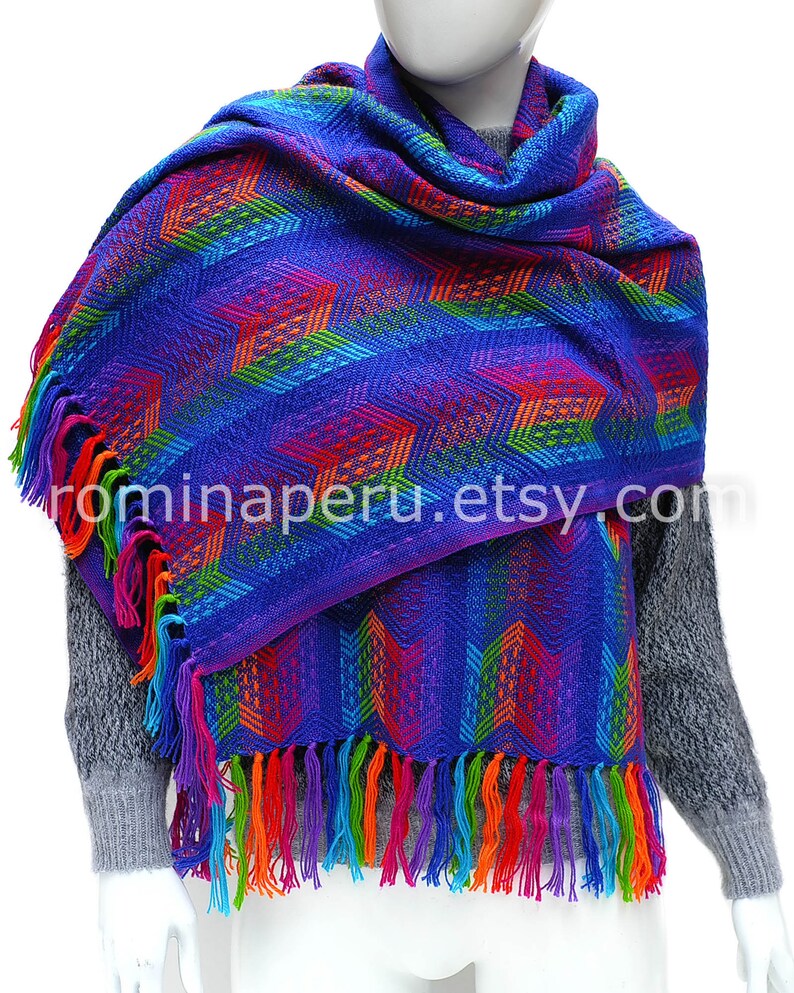 Peruvian Alpaca Shawl Black Scarves Women Beautiful Alpaca - Etsy UK