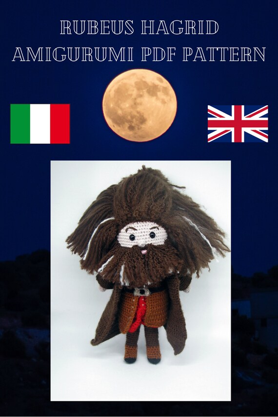 Rubeus Hagrid amigurumi crochet pattern Harry Potter crochet | Etsy