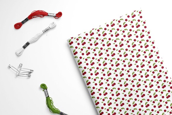 Cherry Felt Cherries Felt Felt Sheets Craft Felt Fruit | Etsy