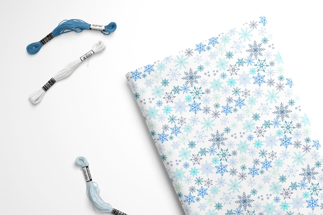 Blue Snowflake Felt Sheet: Christmas Craft Felt (9x12) - Etsy