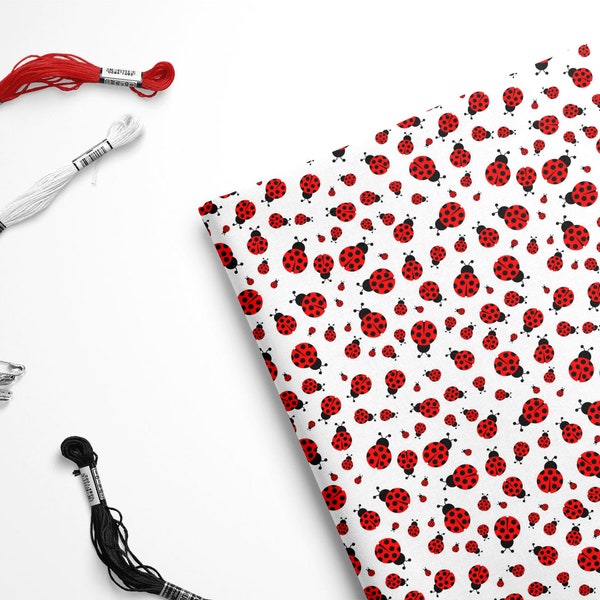 Ladybug Fabric - Etsy