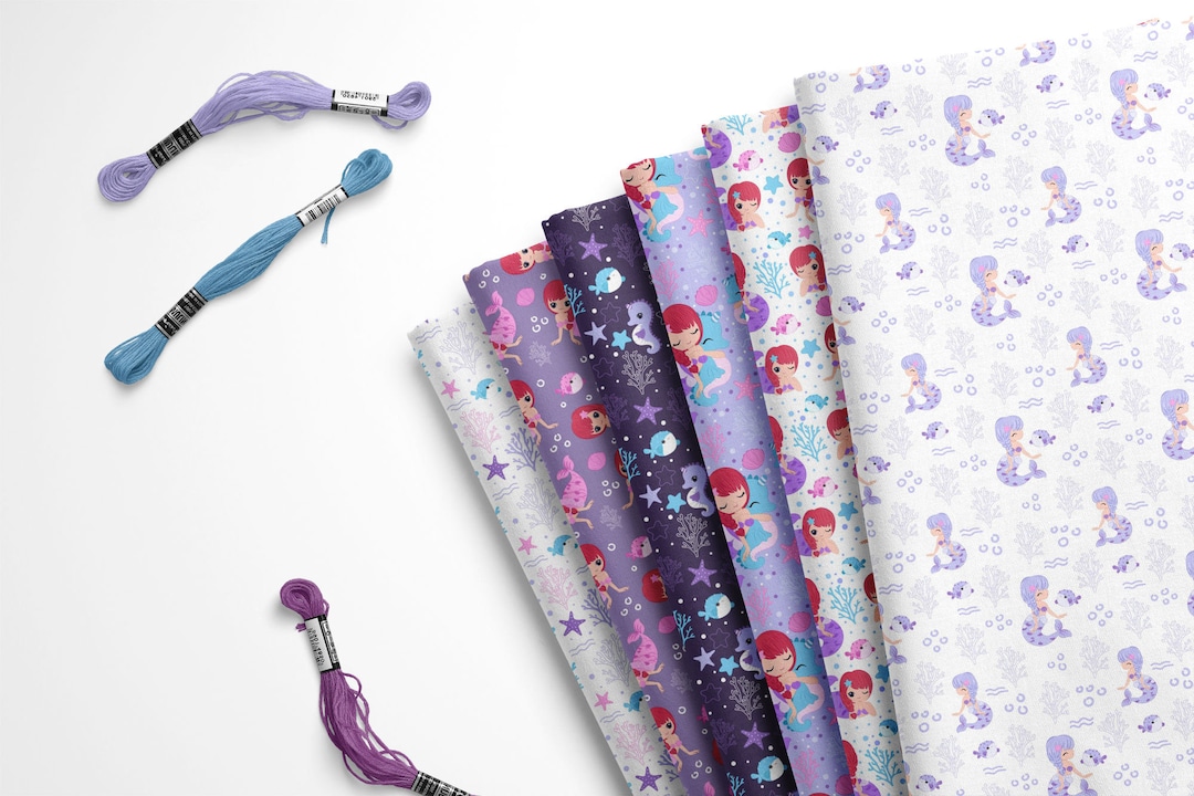Mermaid Felt, Ocean Felt, Under the Sea Felt, Mermaid Scales Felt, Felt ...