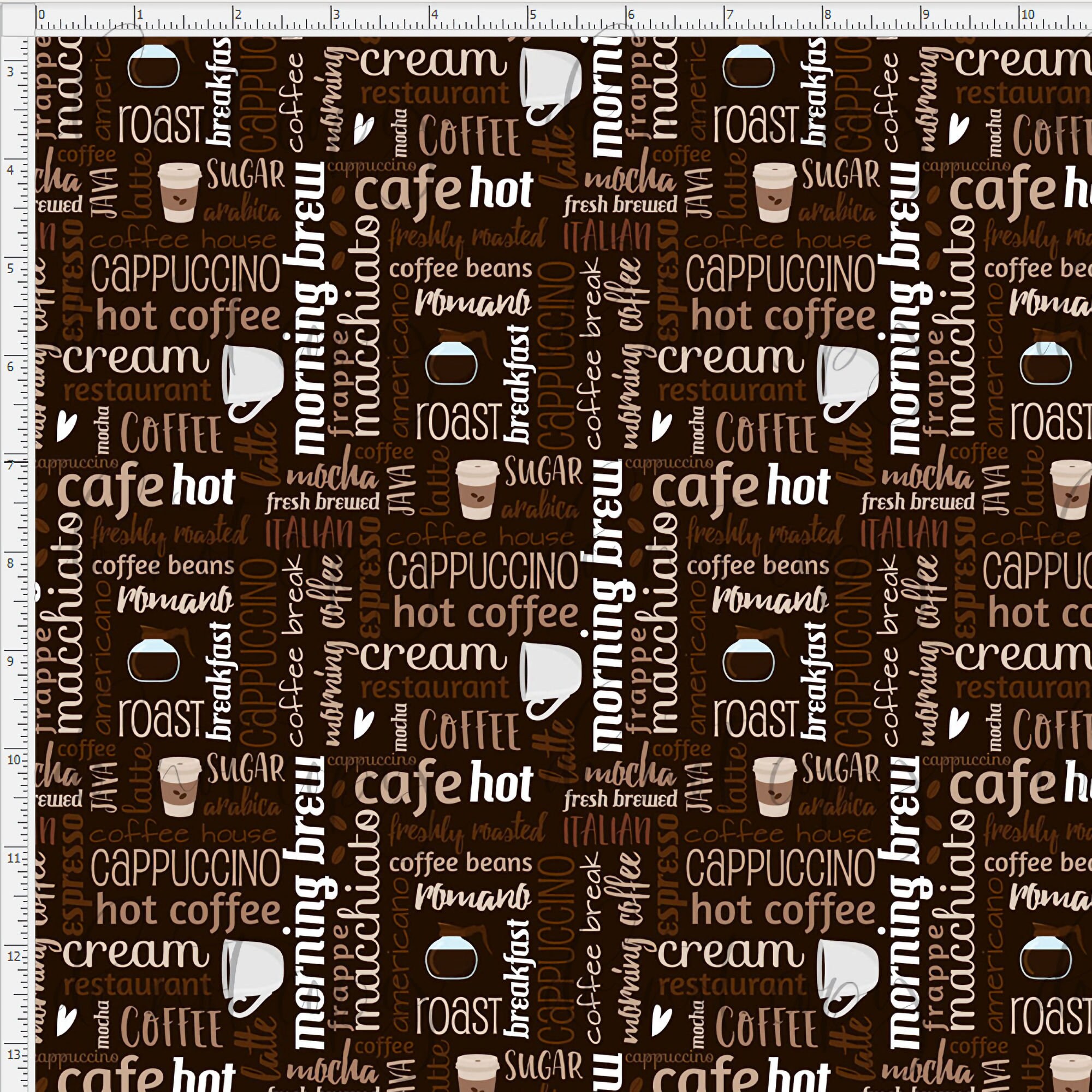 Coffee Felt Coffee House Felt Felt Sheets Craft Felt - Etsy