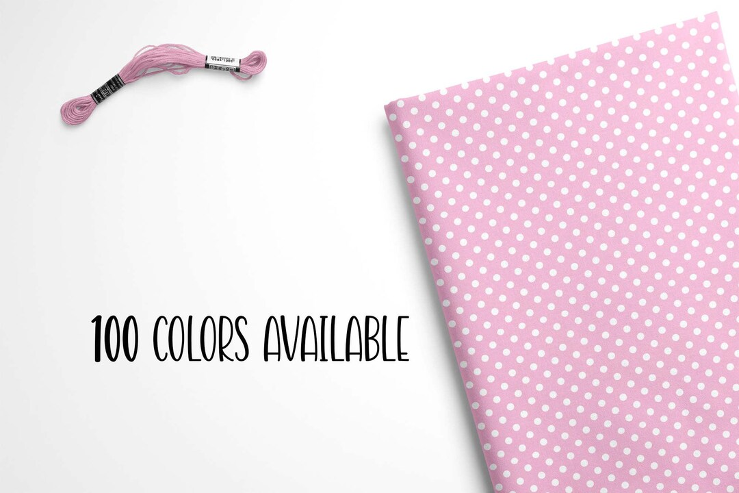 Polka Dot Felt, Polka Dot Fabric, Dot Felt, Dot Fabric, 100 Color ...