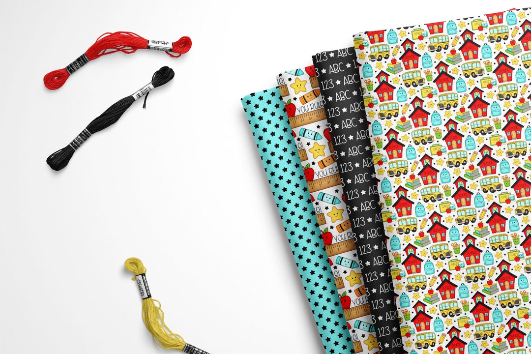 School Felt, Pencil Felt, School Books Felt, Crayon Felt, School Bus ...