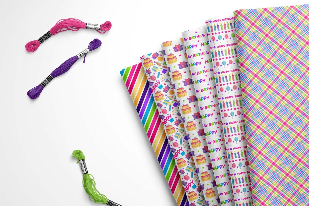 Birthday Felt, Happy Birthday Felt, Happy Birthday Fabric, Birthday ...