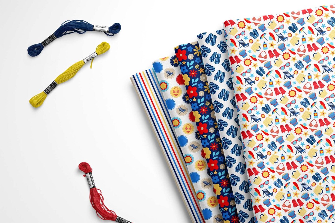 Summer Felt, Beach Felt, Day at the Beach Felt, Flip Flop Felt, Stripe ...