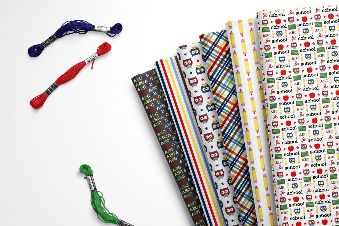 School Felt, School Fabric, ABC Felt, School Supply Felt, Chalkboard ...