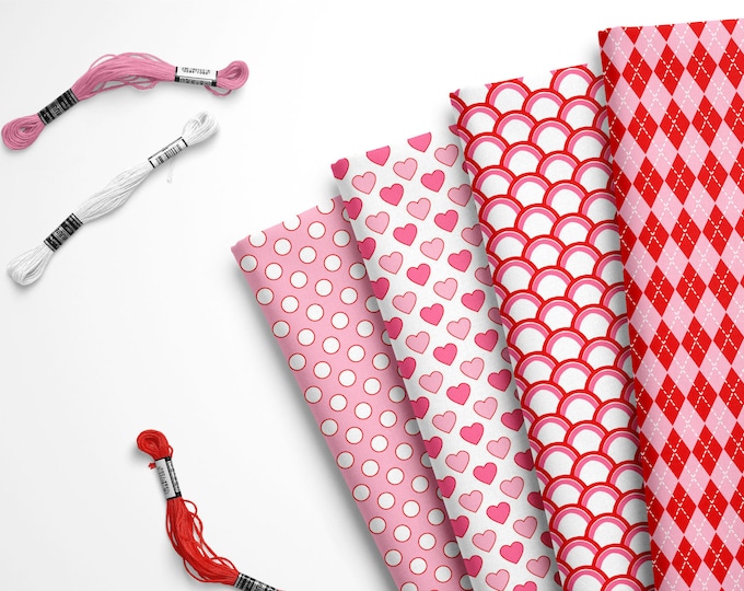 Wool Felt // XOXO // Valentine Garland, Red Felt, Heart DIY, Valentine ...