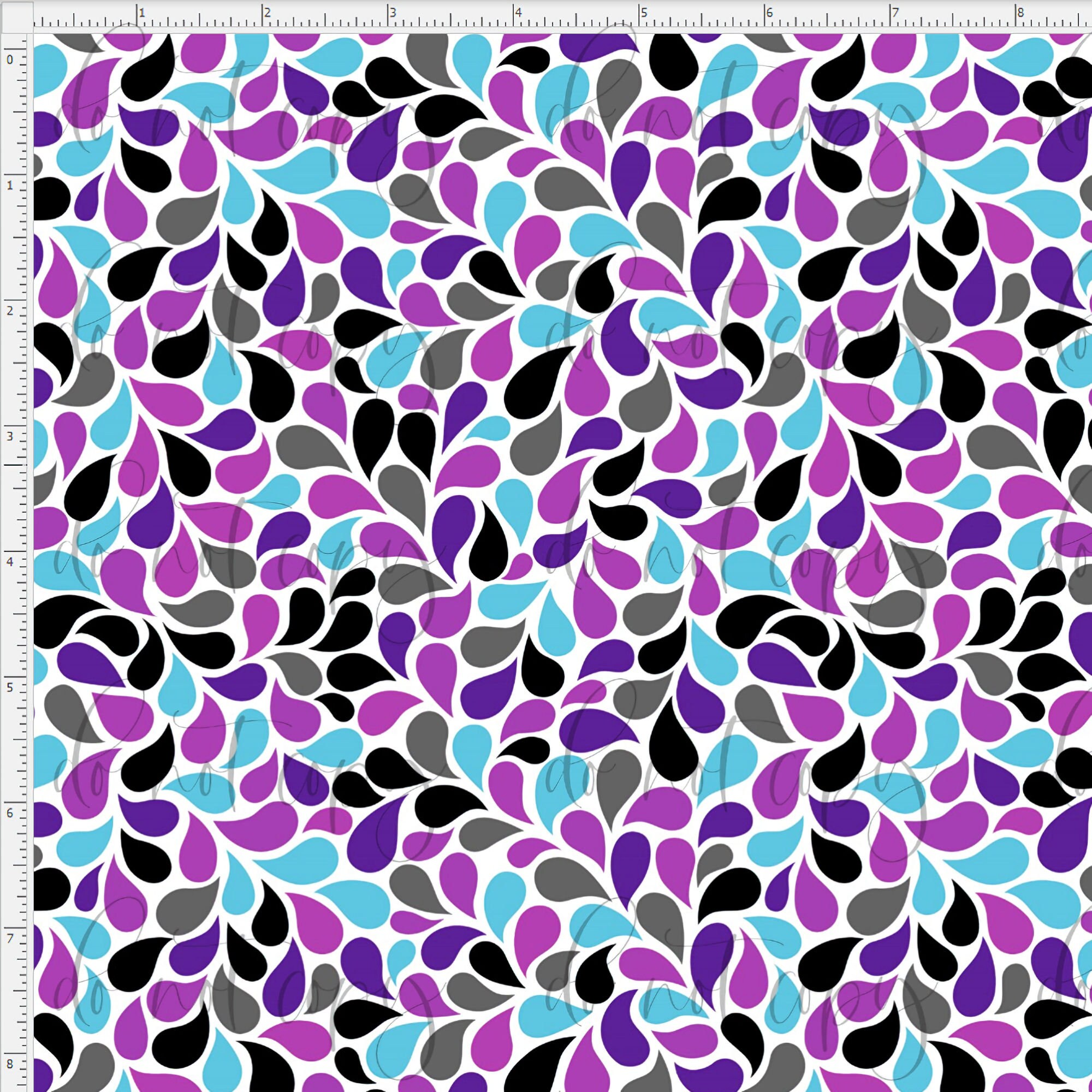 Christmas Felt Purple Turquoise Craft Felt Felt Sheets | Etsy