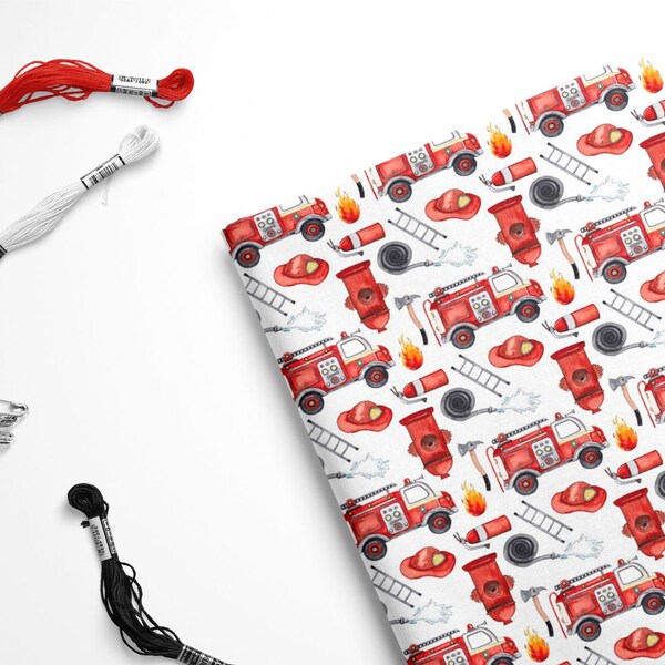 Fireman Fabric - Etsy