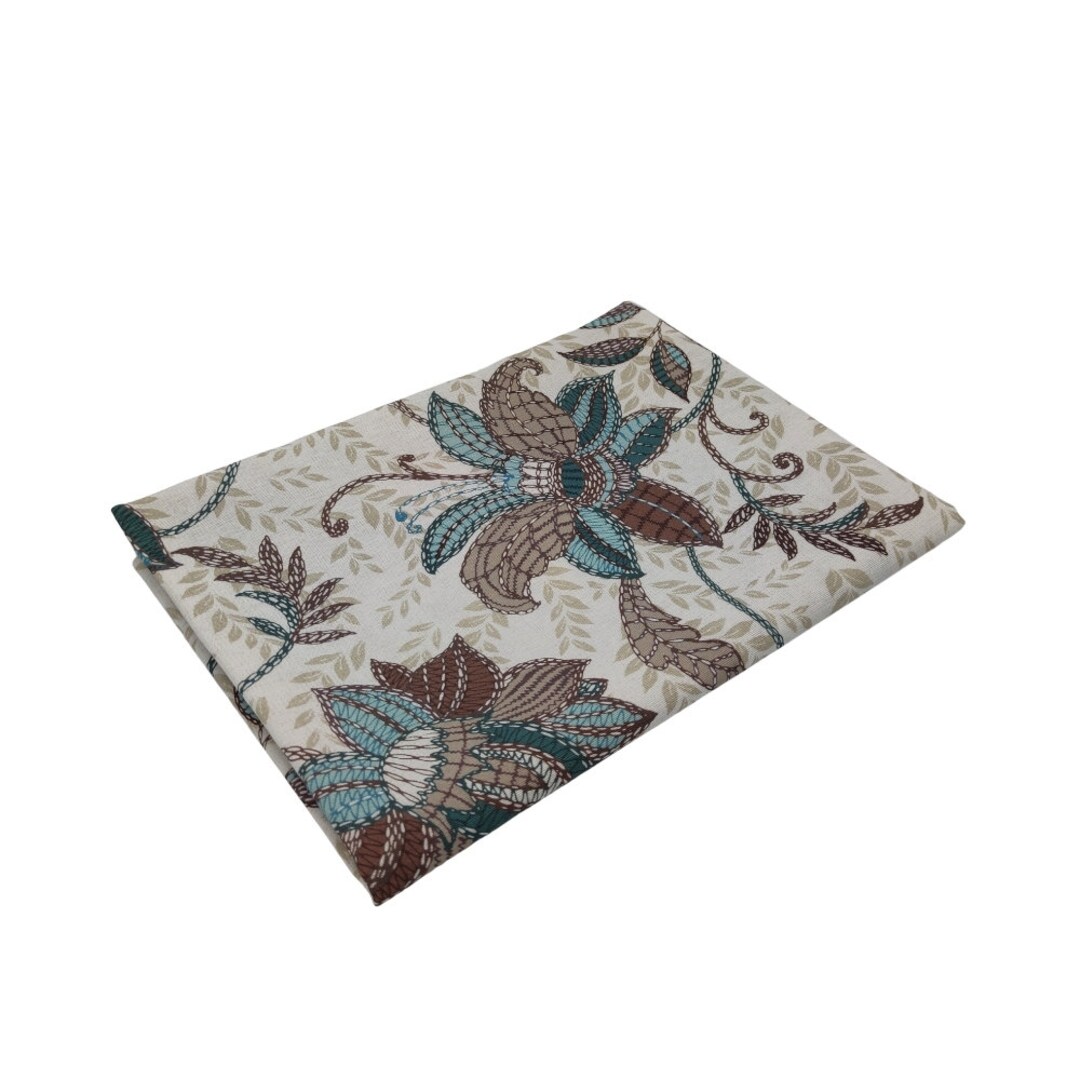 11,90 euros/metro tela de lona Loneta Paradise Flowers - Etsy España