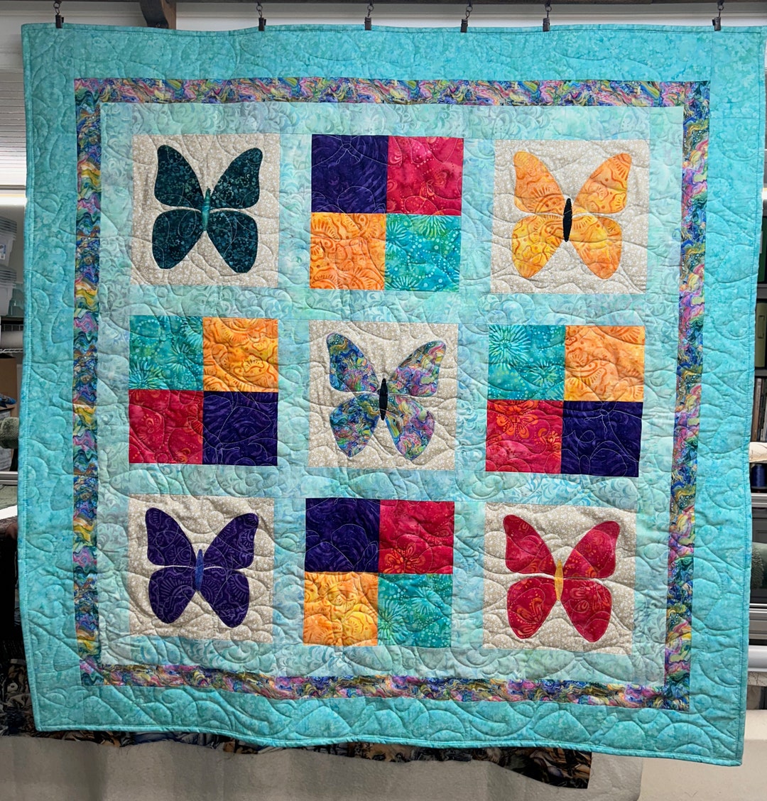 Fluttering Butterflies Baby Quilt - Etsy