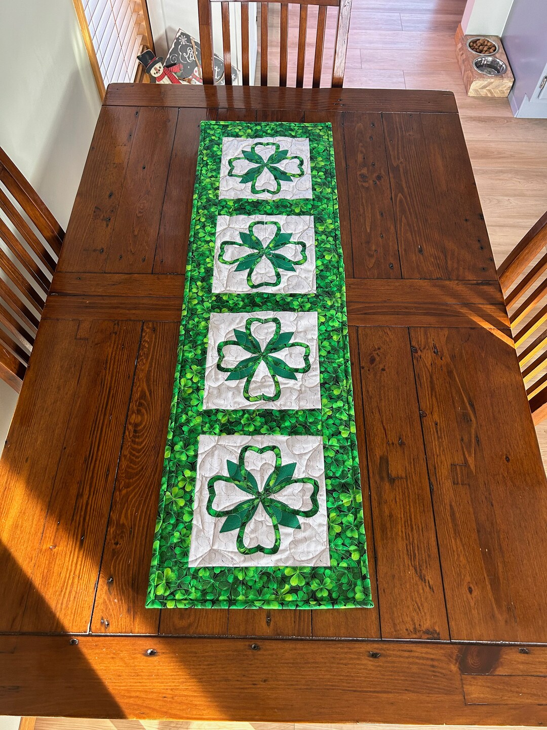 St. Paddy's Day Shamrock Table Runner - Etsy