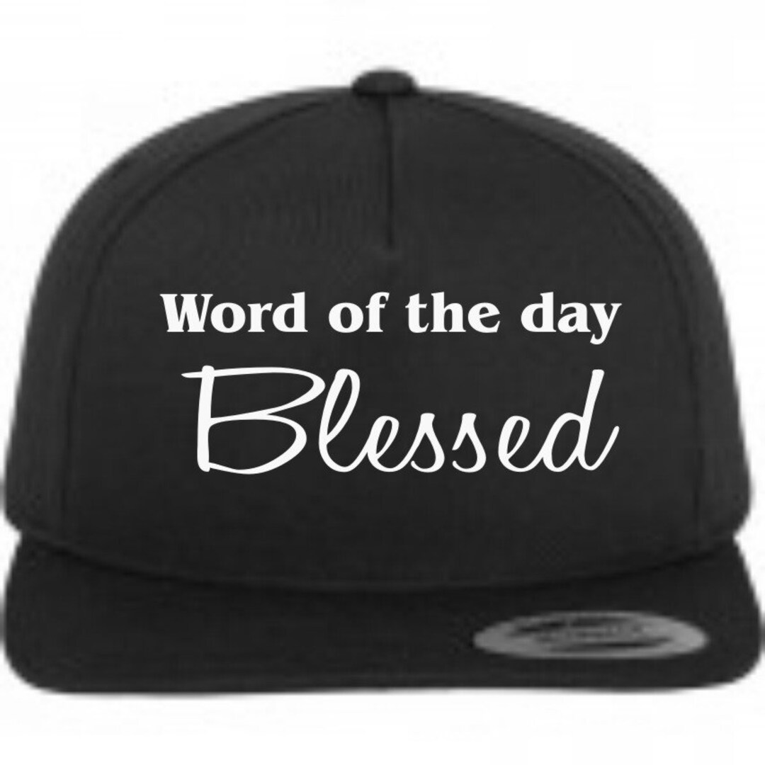 Word of the Day Blessed Hat - Etsy