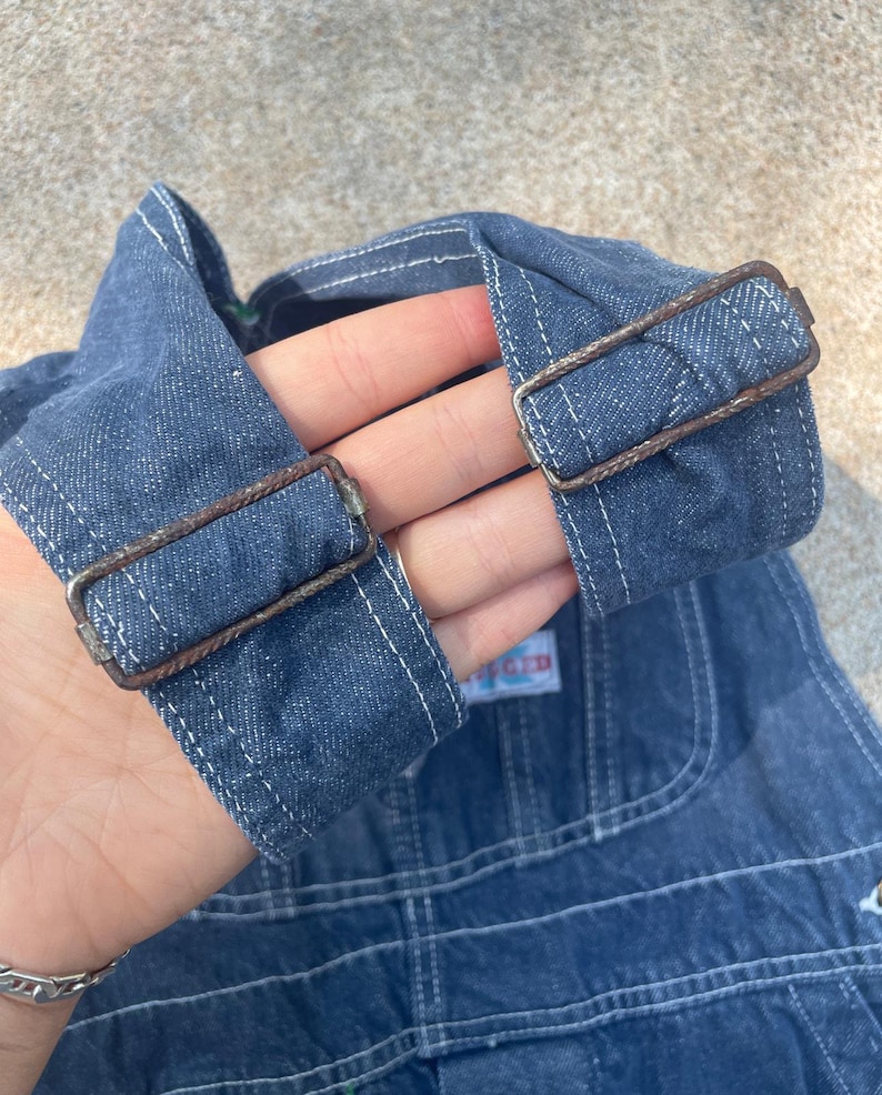 Vintage 1970s Kmart Rugged Patched Denim Overalls // Small // 32x26 ...