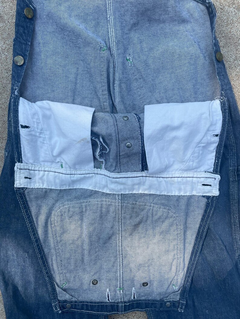 Vintage 1970s Kmart Rugged Patched Denim Overalls // Small // 32x26 ...