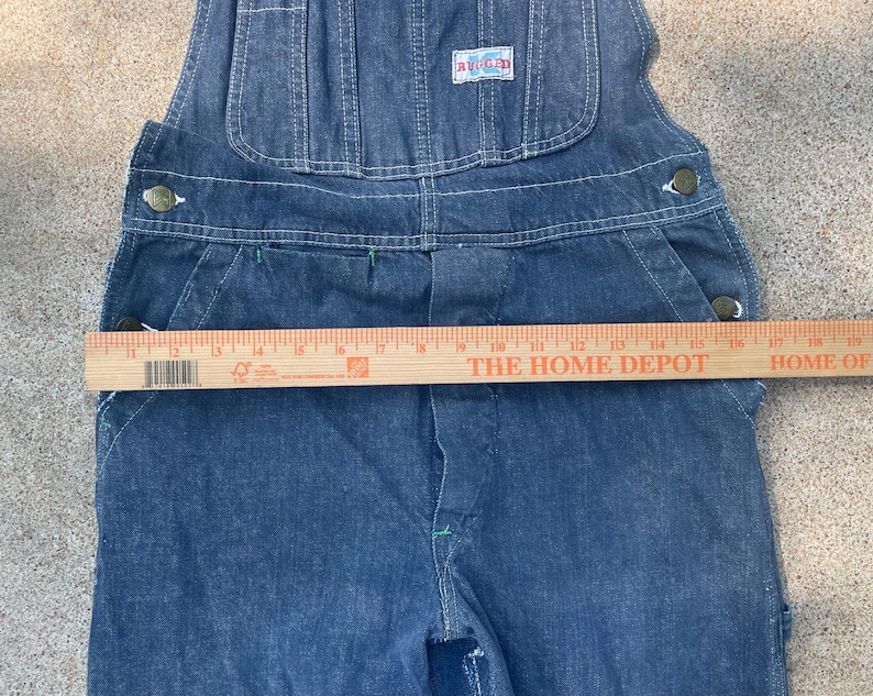 Vintage 1970s Kmart Rugged Patched Denim Overalls // Small // 32x26 ...