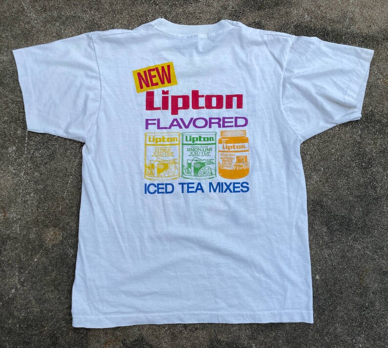 Vintage 1980s Lipton Iced Tea 'do Me a Flavor' Single Stitch ...