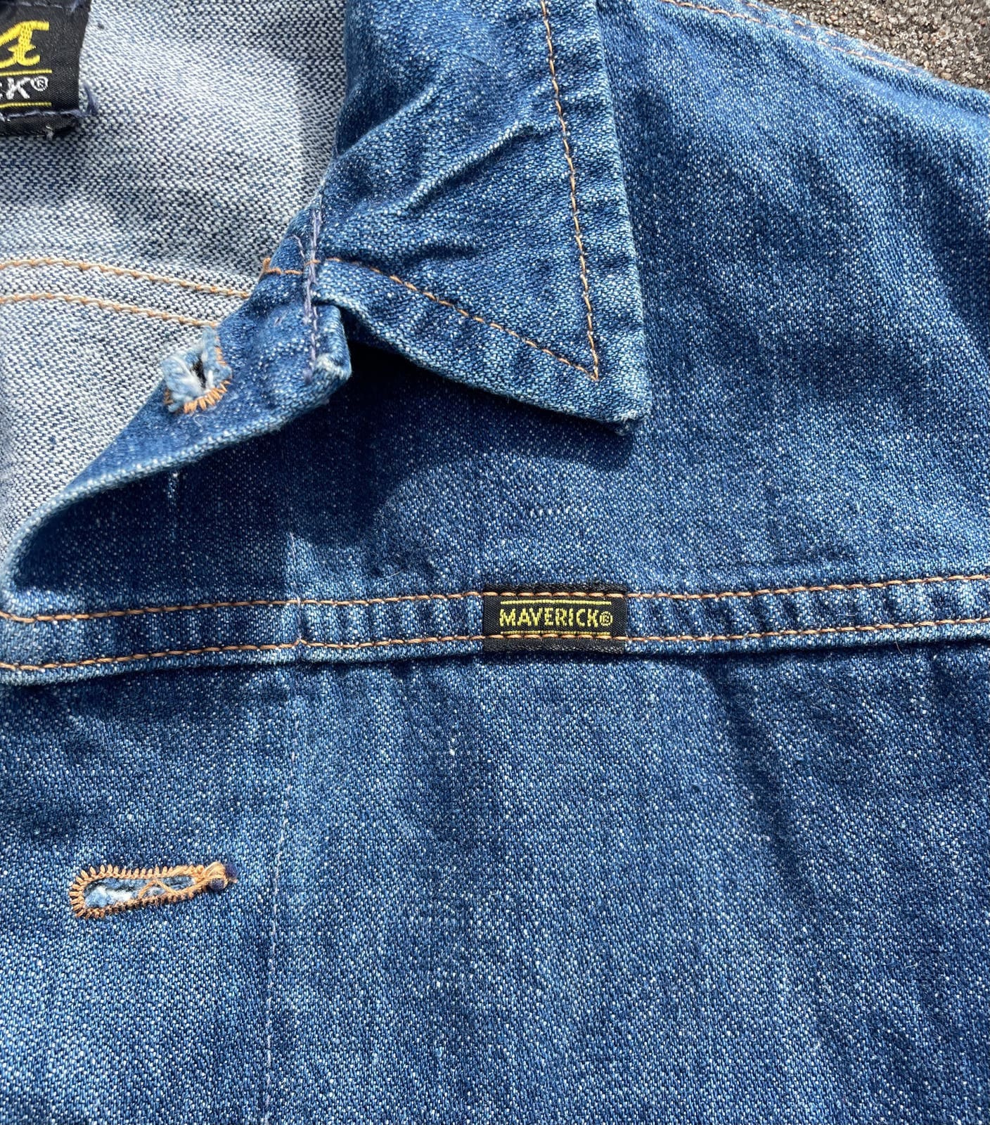 Vintage 1960s 70s Maverick Blue Bell Redline Selvedge 2 Vintage 1960s 70s Maverick Blue Bell Redline Selvedge 2
