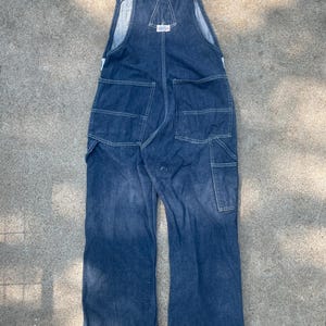 Vintage 1970s Kmart Rugged Patched Denim Overalls // Small // 32x26 ...