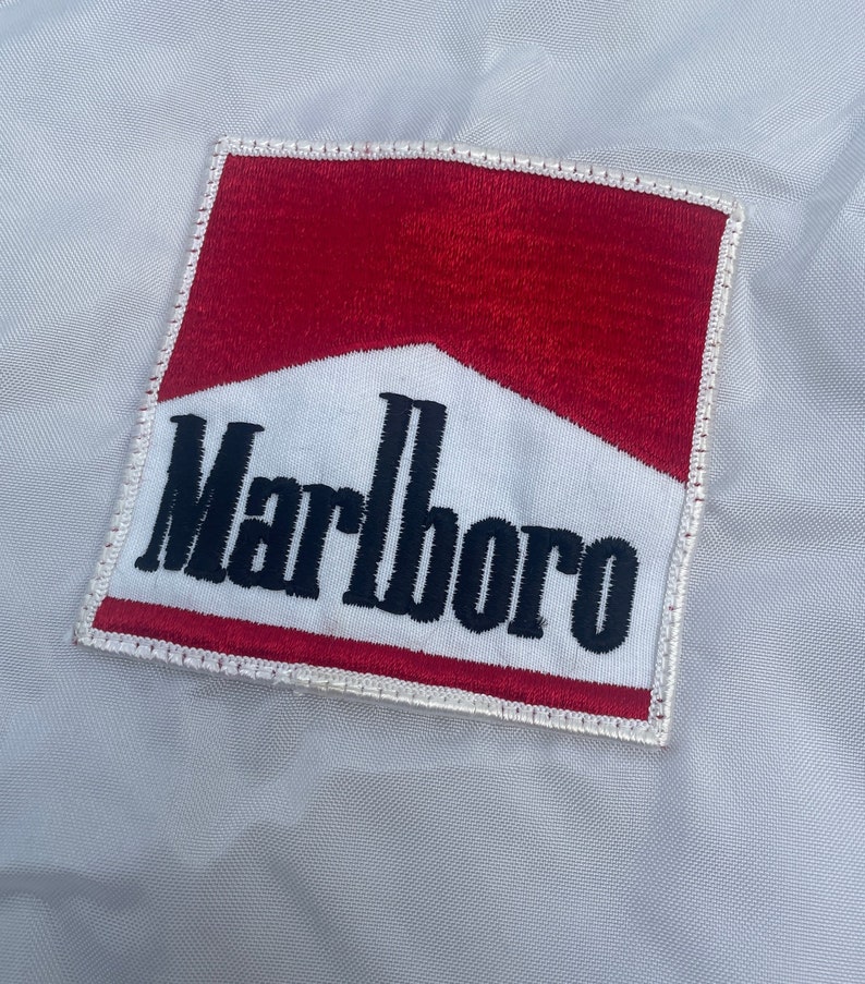 Vintage 1970s Rare Marlboro Swingster Stripe Racer Windbreaker Jacket ...