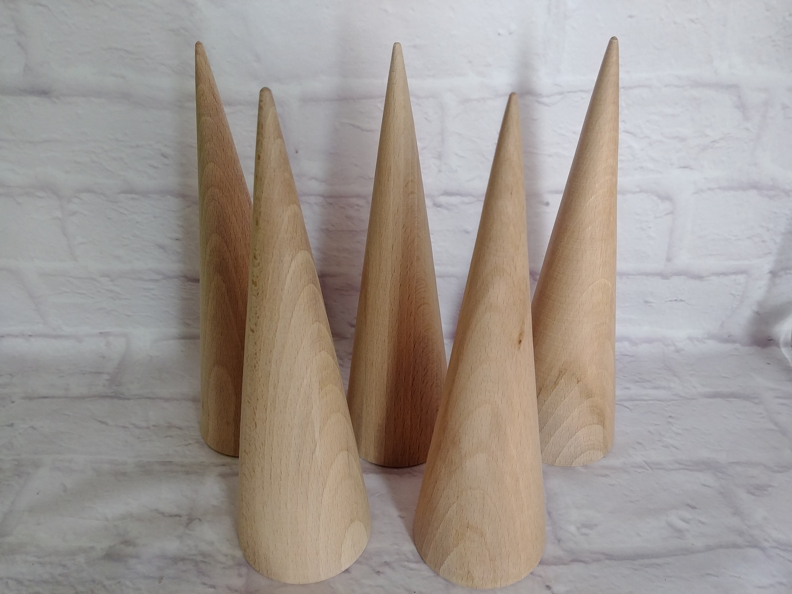 Wooden Cone 8 Inch, Big Wood Cones, Natural Eco Friendly, Wooden ...