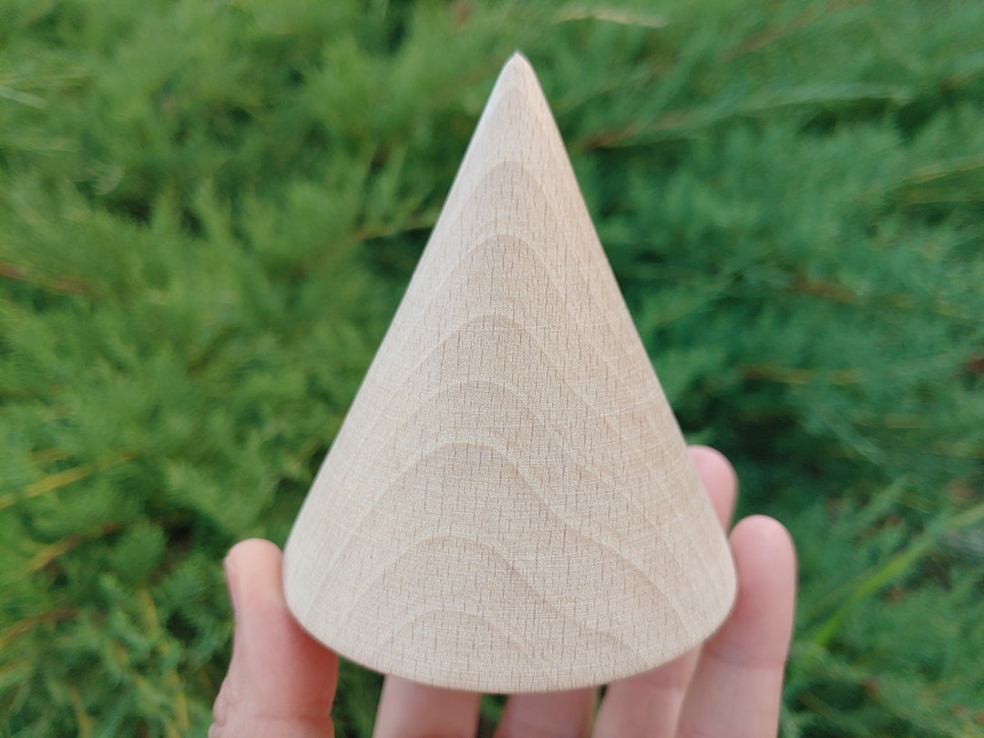 Wooden Cone 80 Mm, Medium Wood Cones, Natural, Eco Friendly ...