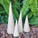 Big Wooden Cones Set of 4 Large Wood Cone Eco Friendly Wooden ...