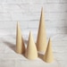 Big Wooden Cones Set of 4 Large Wood Cone Eco Friendly Wooden ...