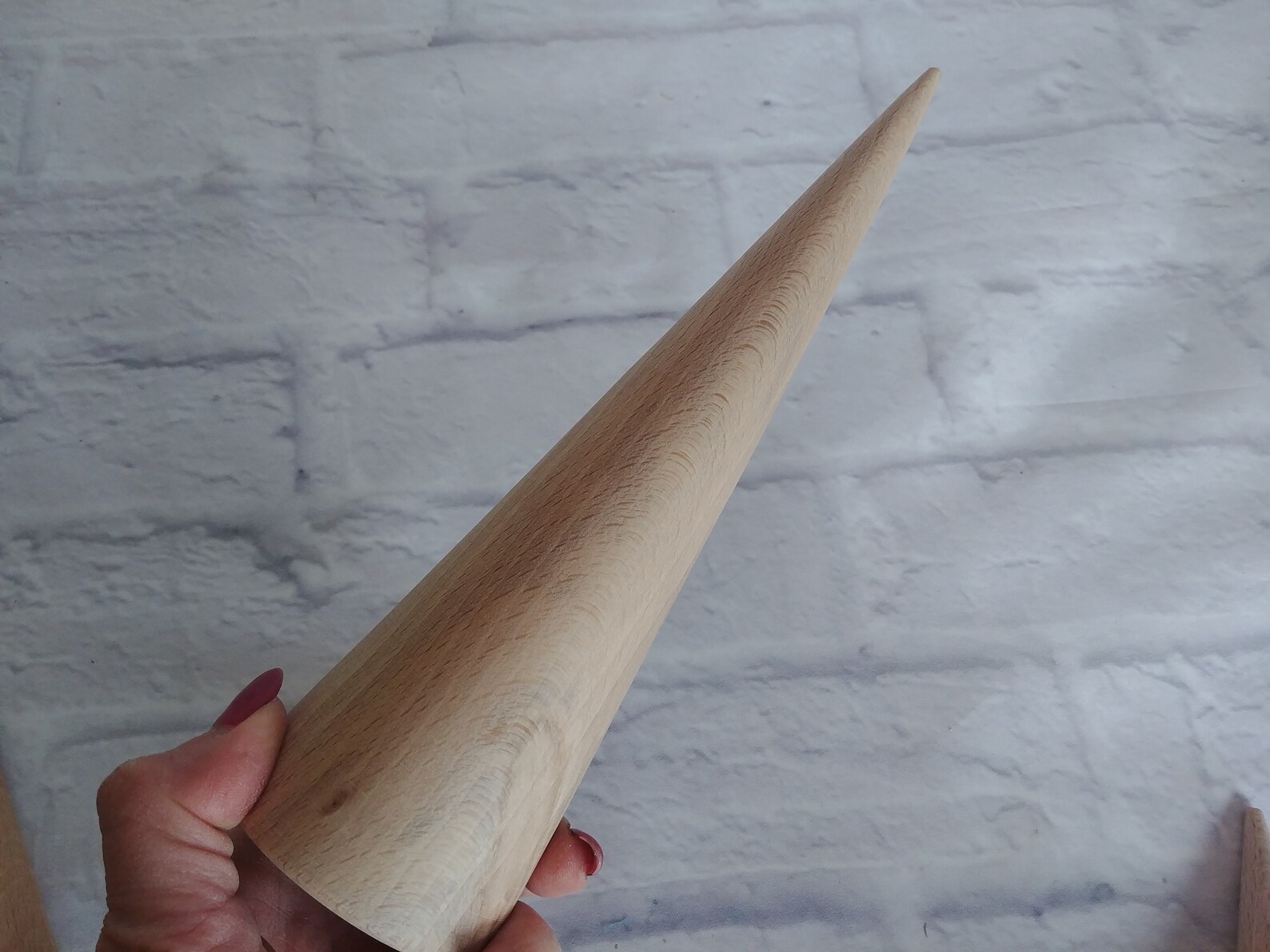 Wooden Cone 8 Inch, Big Wood Cones, Natural Eco Friendly, Wooden ...