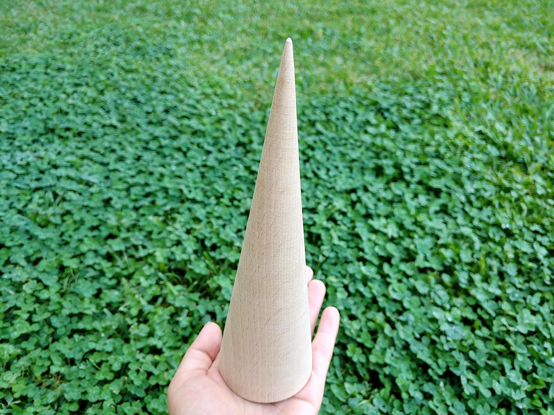 Wooden Cone 8 Inch, Big Wood Cones, Natural Eco Friendly, Wooden ...