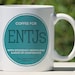 ENTJ Mug Personality Type Gift Coffee Label Logic Determination ...