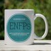 ENFP Coffee Label Mug: Kind, Empathetic Extrovert - Etsy