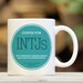 INTJ Mug Personality Type Gift Coffee Label Logic Determination ...
