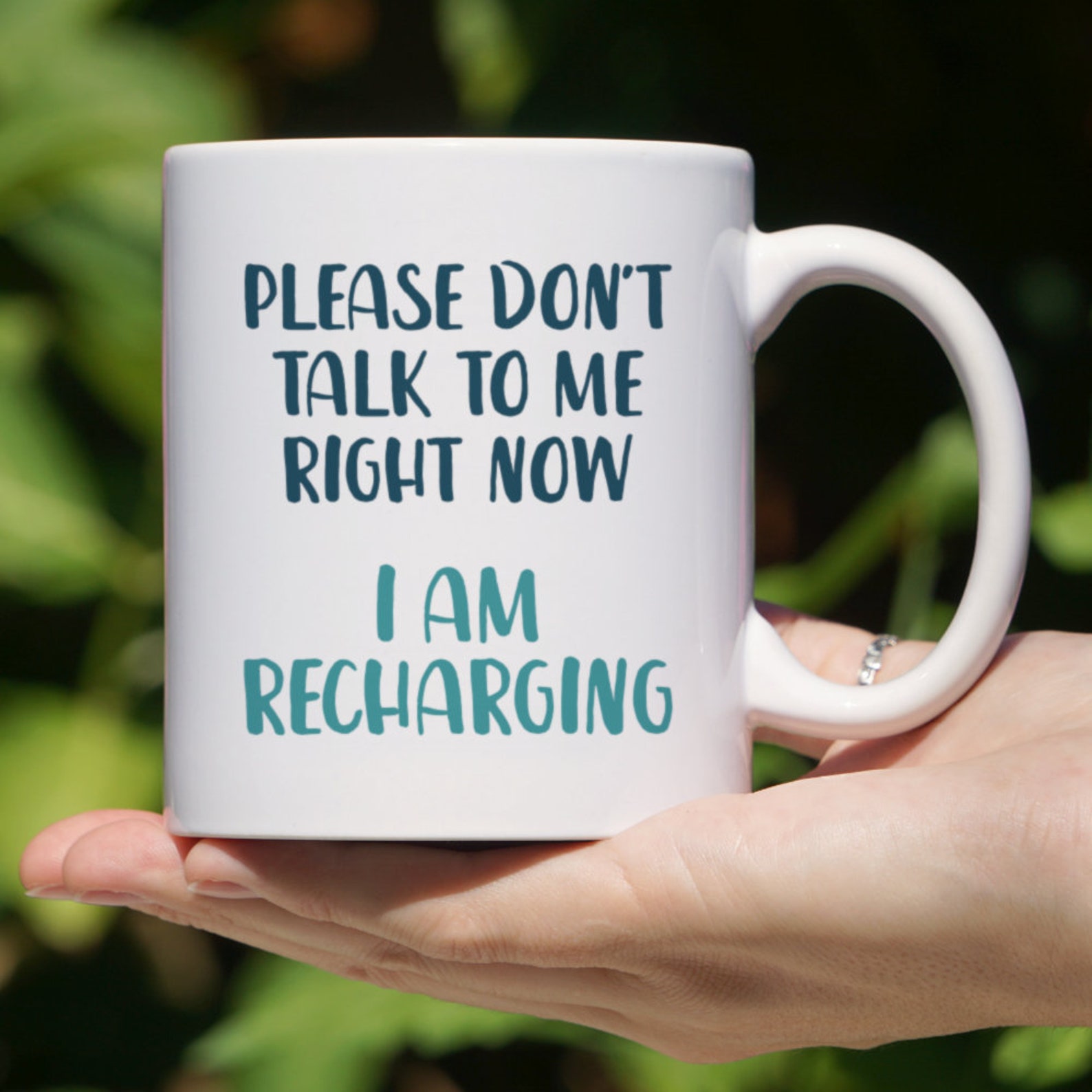 Introvert Mug Recharging Don't Talk to Me Office Mug - Etsy