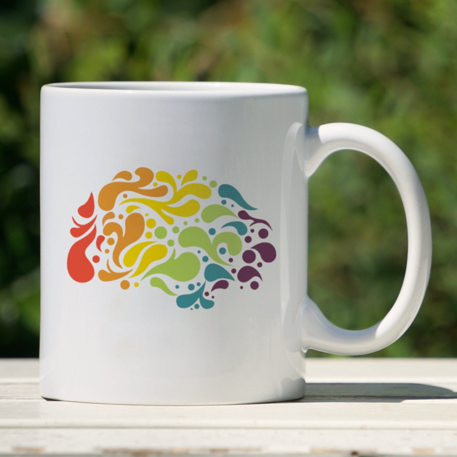 Neurodiversity Rainbow Brain Mug Autism ADHD - Etsy