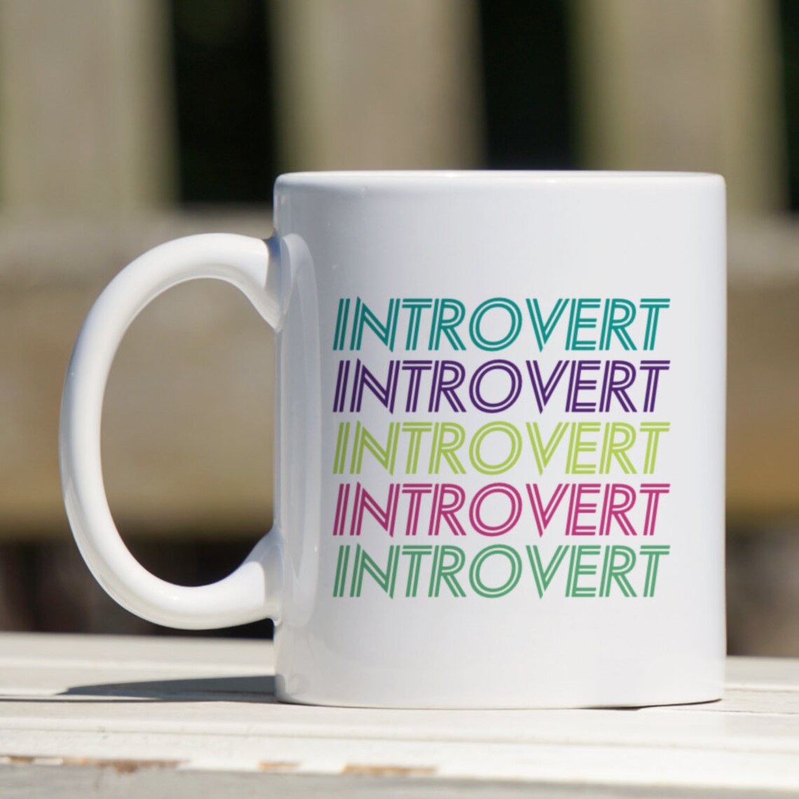 Introvert Mug Introvert Words Retro Introvert Gift | Etsy