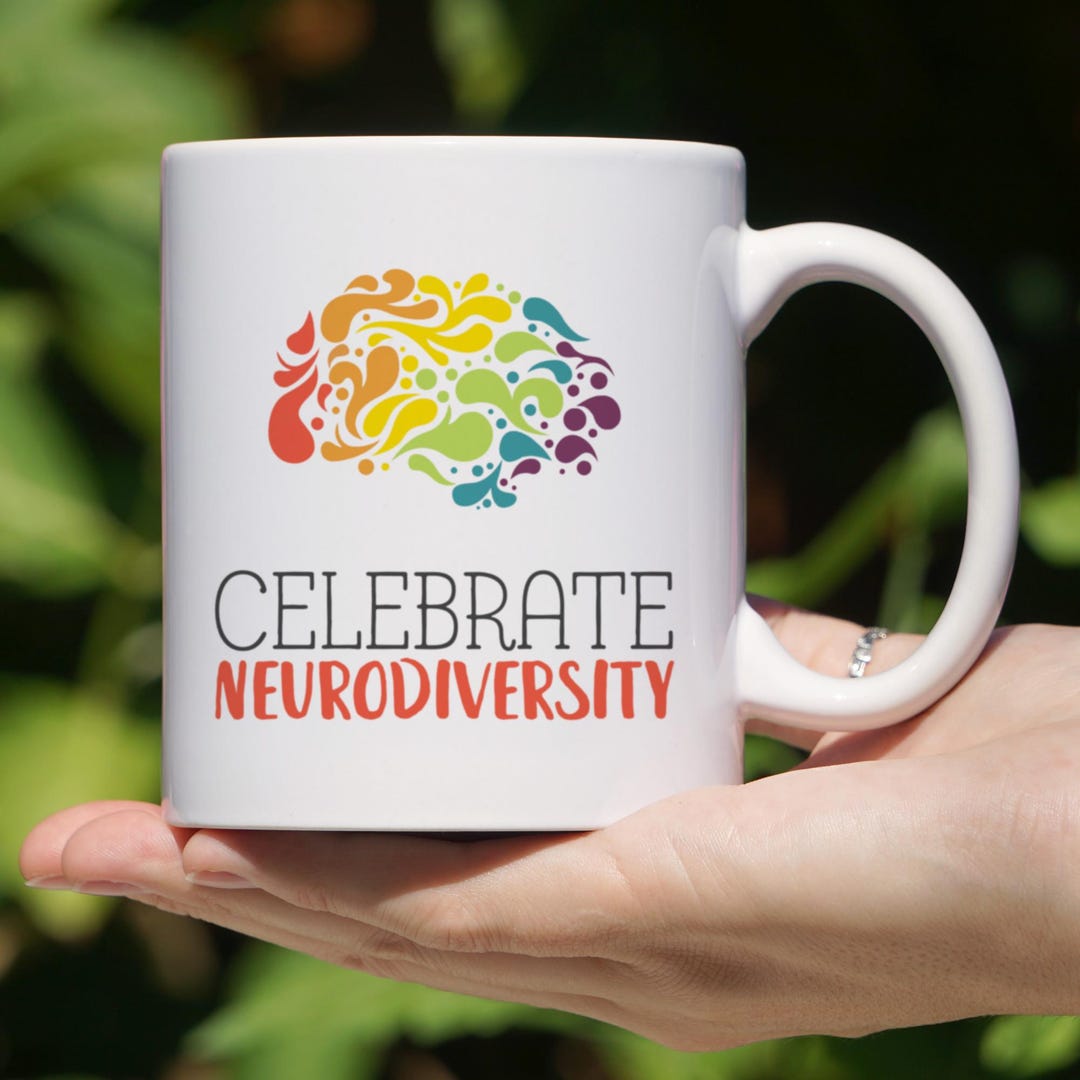 Neurodiversity - Celebrate Neurodiversity Mug - Autism - Brain Mug ...