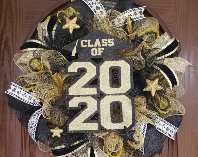 Graduation Wreath, Graduation Decoration, Class of 2020, Graduation ...