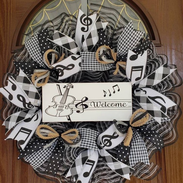 Music Wreath - Etsy