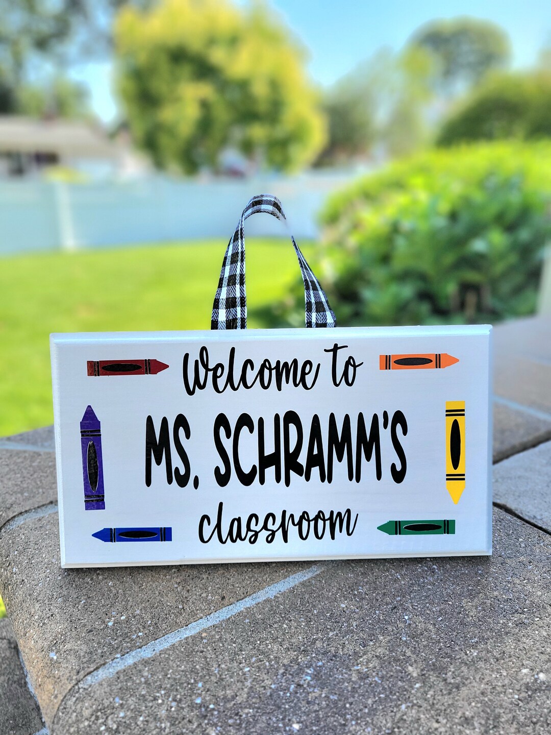 Personalized Teacher Sign, Classroom Sign, Welcome to My Classroom ...