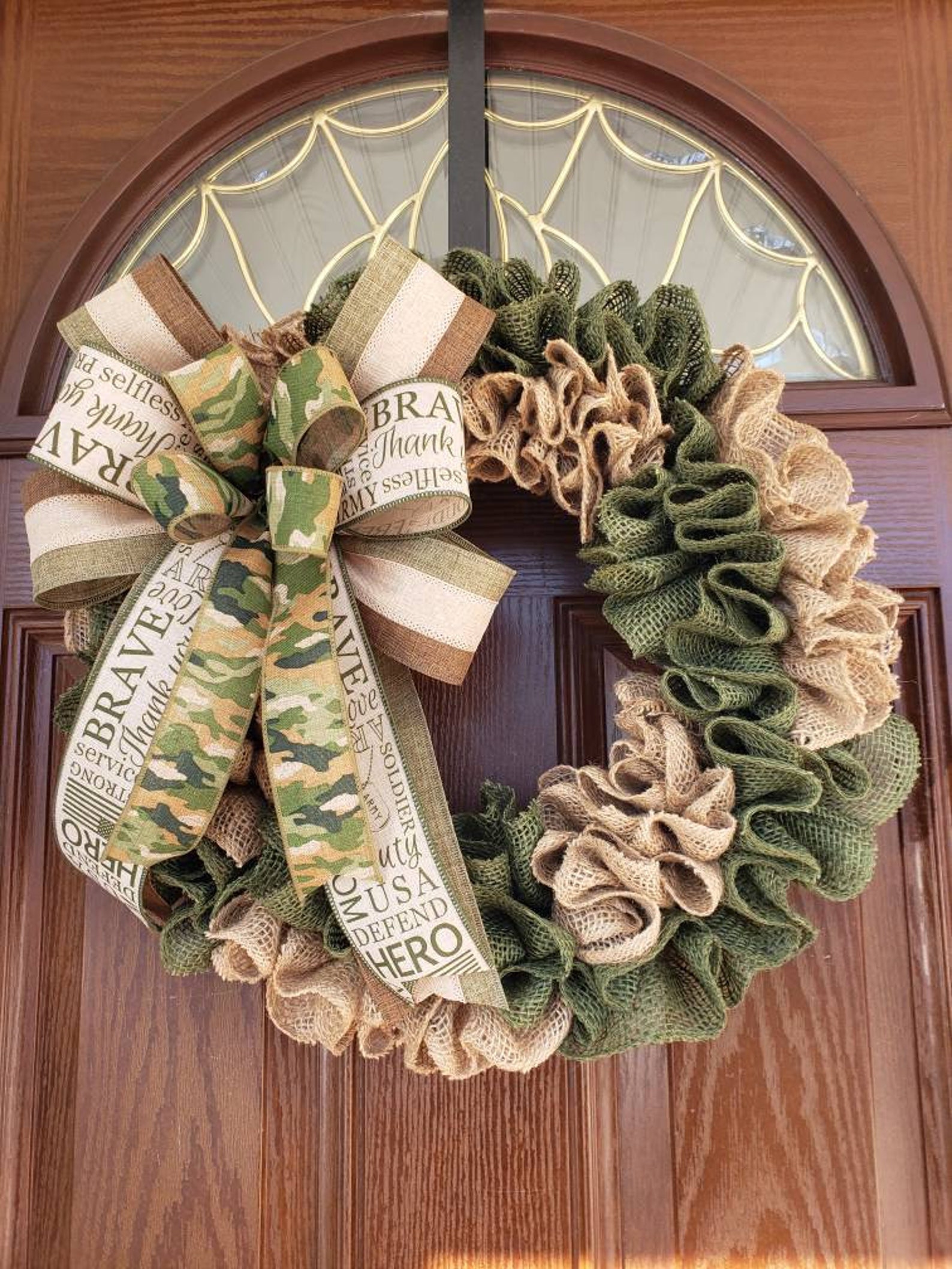 Army Wreath Burlap Wreath US Army Wreath Soldier Wreath - Etsy