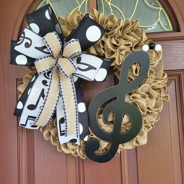 Musical Notes Wreath - Etsy