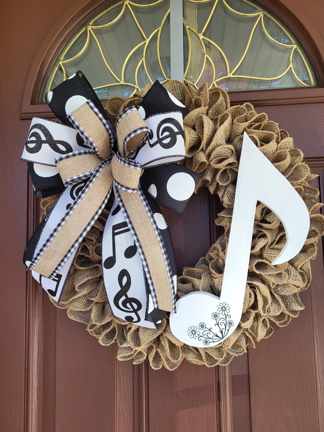 Music Wreath, Music Door Hanger, Music Door Sign, Music Classroom ...