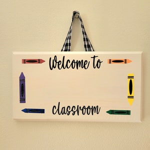 Personalized Teacher Sign, Classroom Sign, Welcome to My Classroom ...