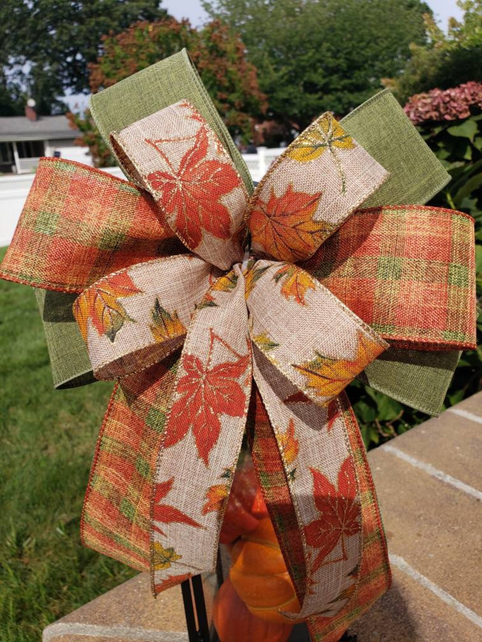 Fall Bow Wreath Bow Fall Decor Autumn Decor Fall Lantern - Etsy
