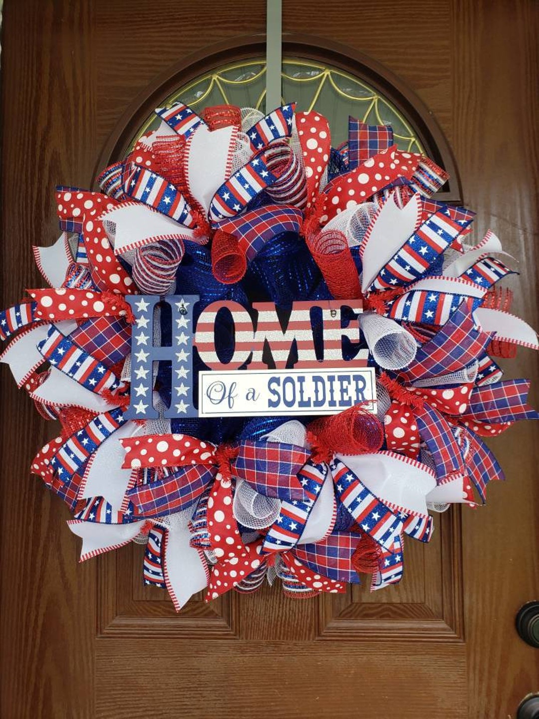 Military Wreath, Soldier Wreath, Patriotic Wreath, Military Mom Gift ...