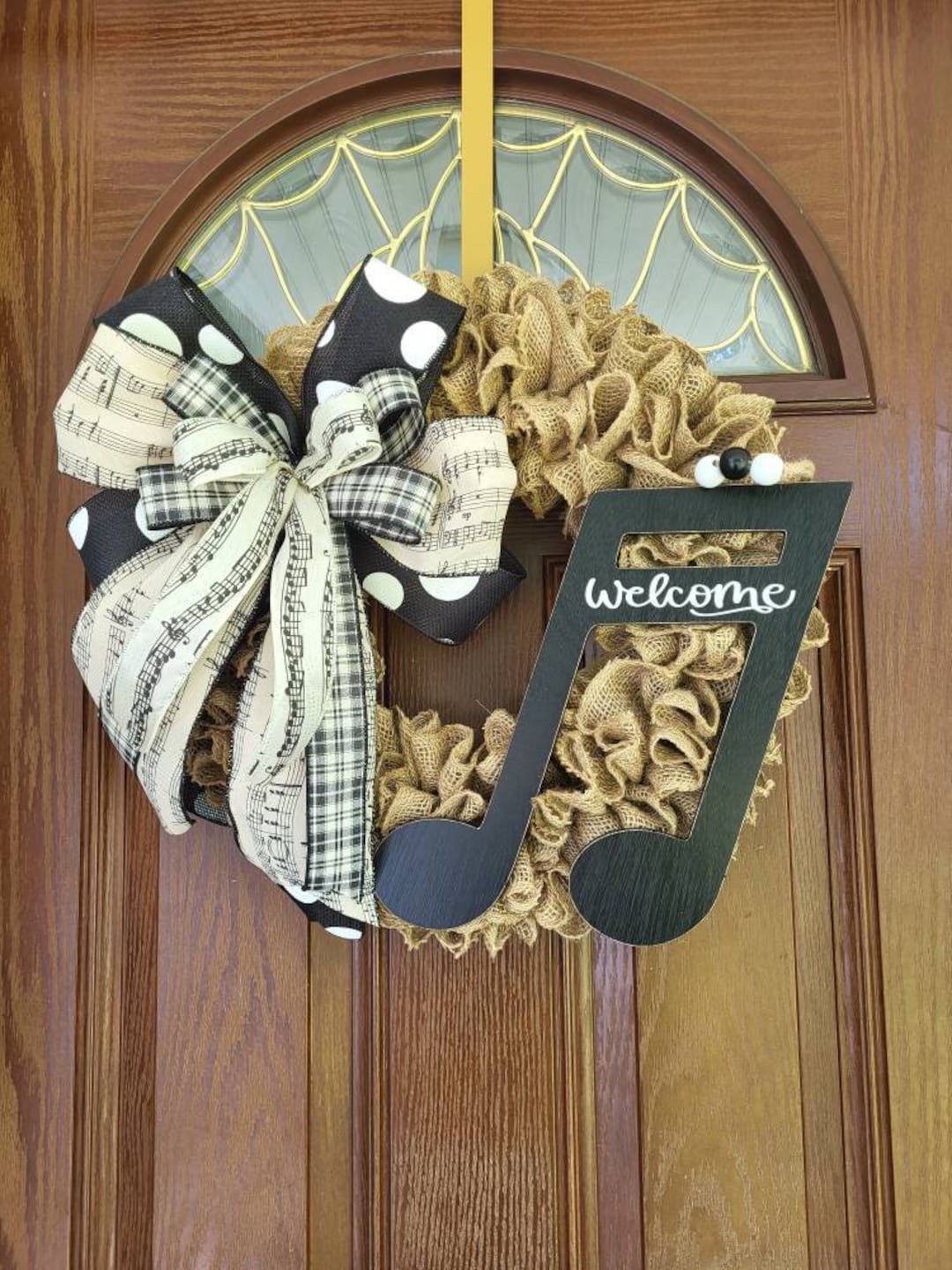 Music Wreath, Music Door Hanger, Music Door Sign, Music Classroom ...